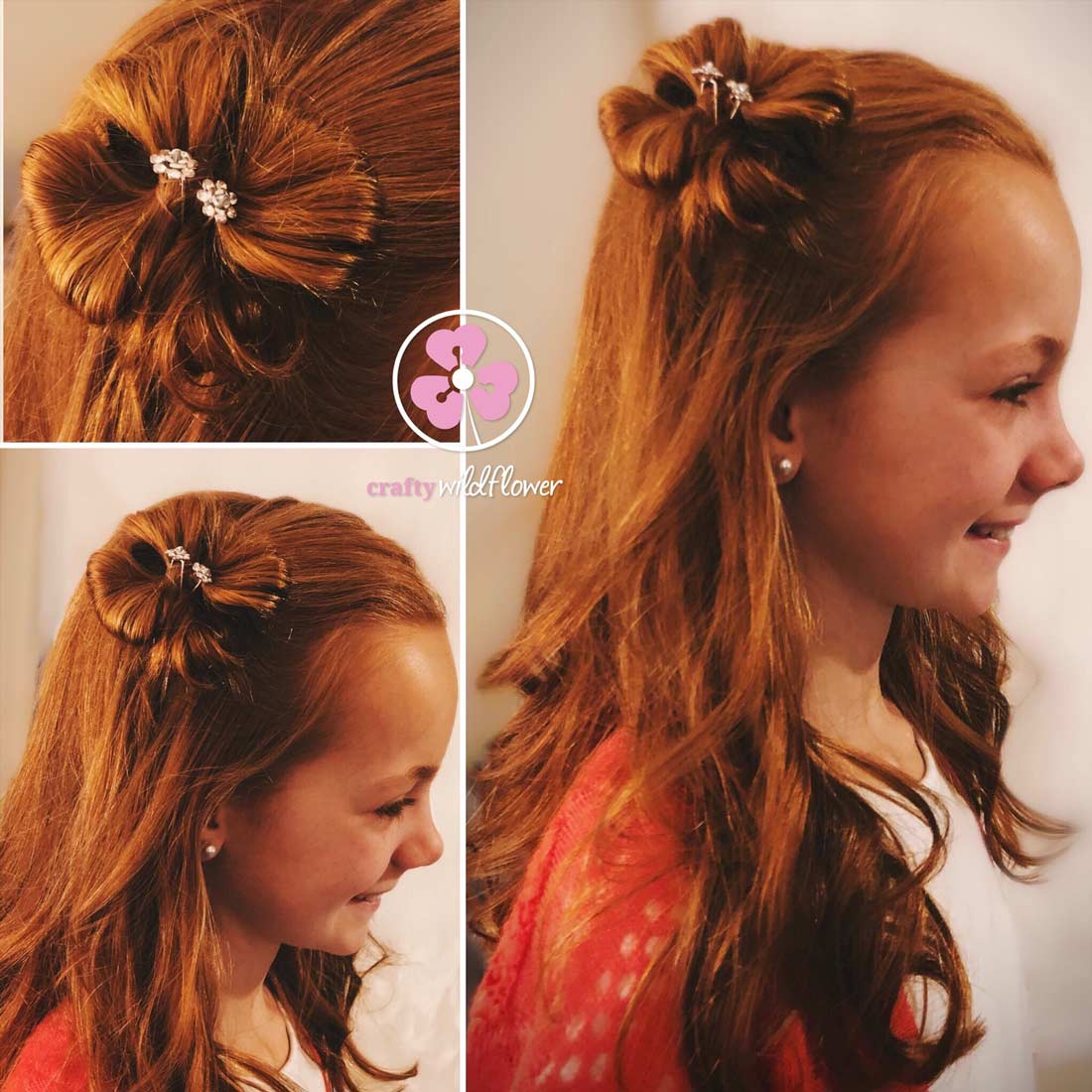 ? Hair Flower Tutorial ? - Tangled Thursday - Crafty Wildflower