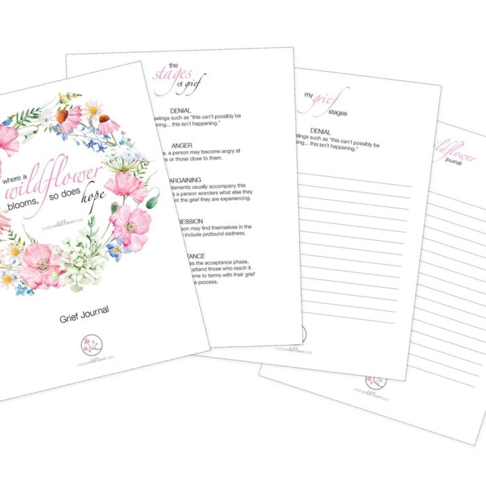 FREE Crafty Wildflower Grief Journal - Crafty Wildflower