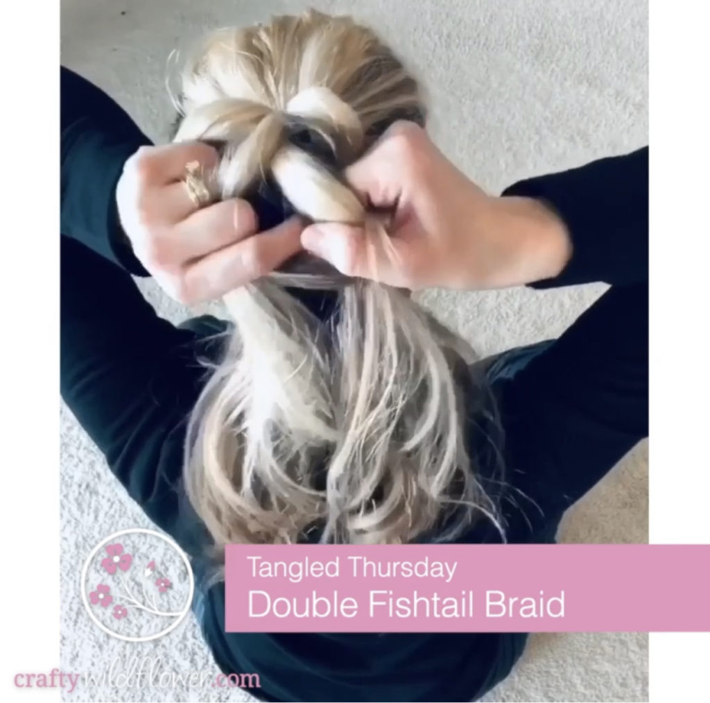 Tangled Thursday - Double Fish Tail Braid - Crafty Wildflower